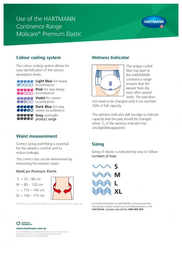 MoliCare® all-in-one premium elastic slips - Whitecross