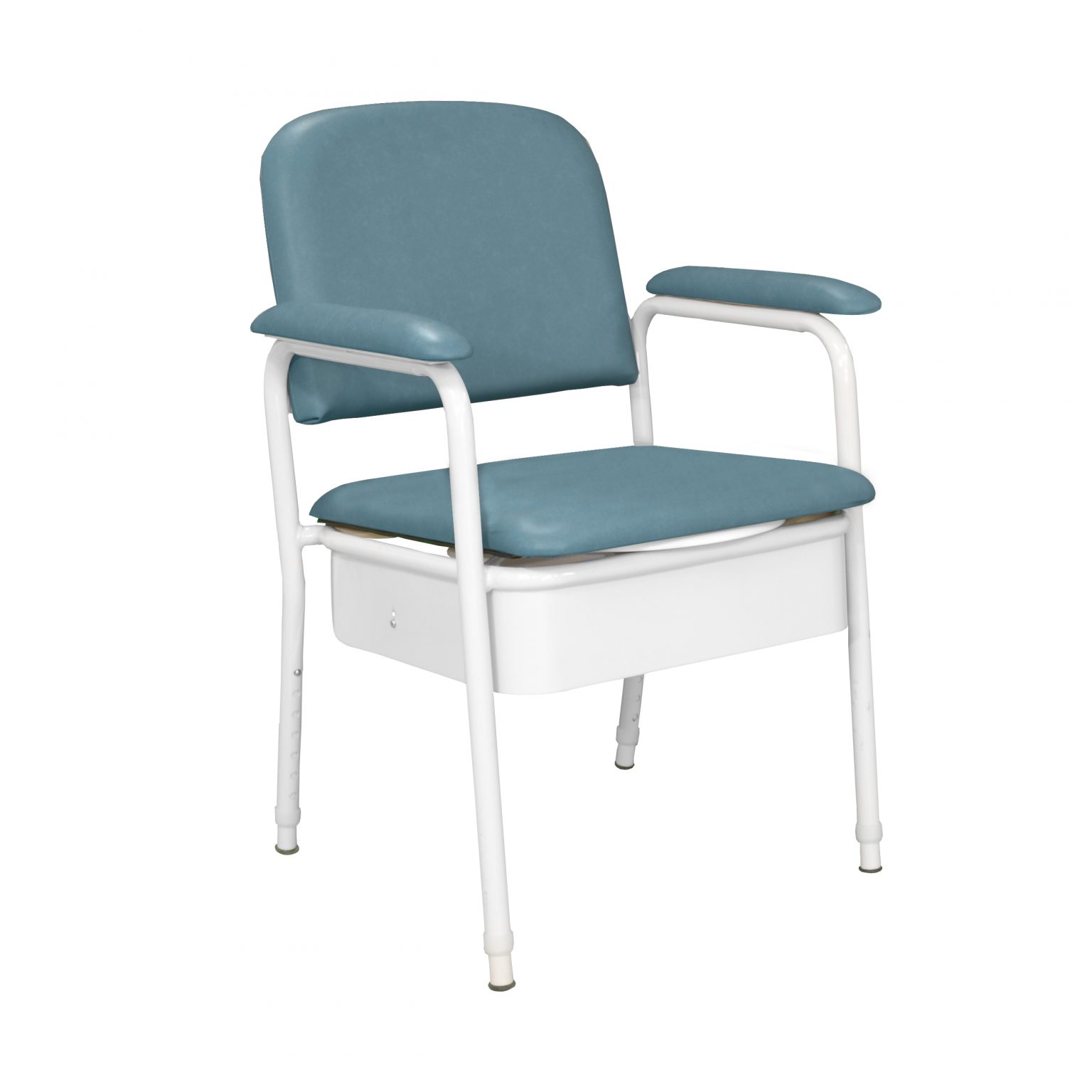 Bedside commode deluxe grey - Whitecross