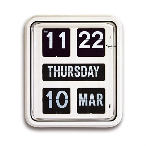 Day of Week Calendar Clock (BQ170) - Whitecross