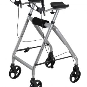 Gutter Walking Frame Folding Forearm Support and Front Castors & Skis ...